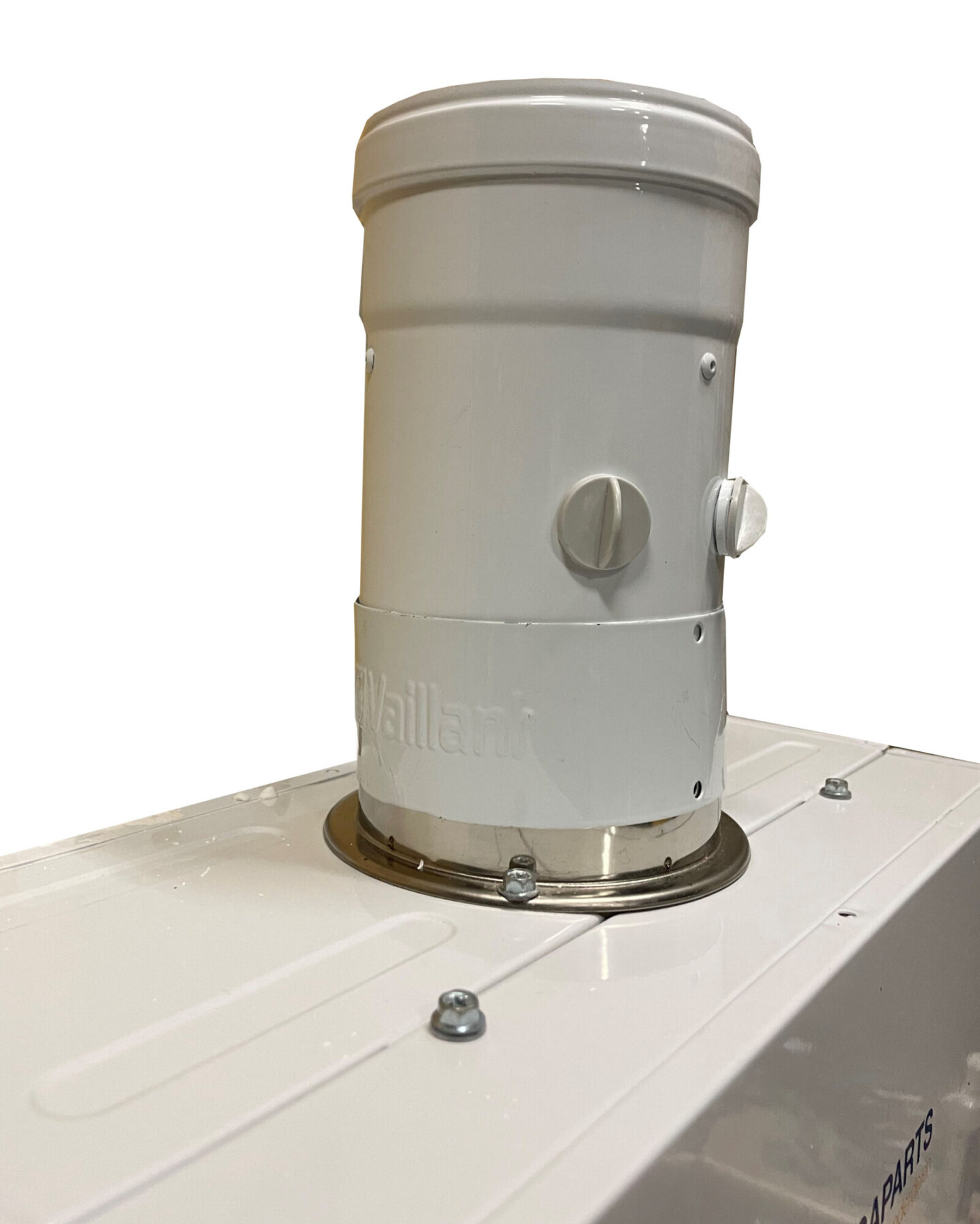 Verticale concentrische adapter 60/100mm+mof voor dakdoorvoer voor ...