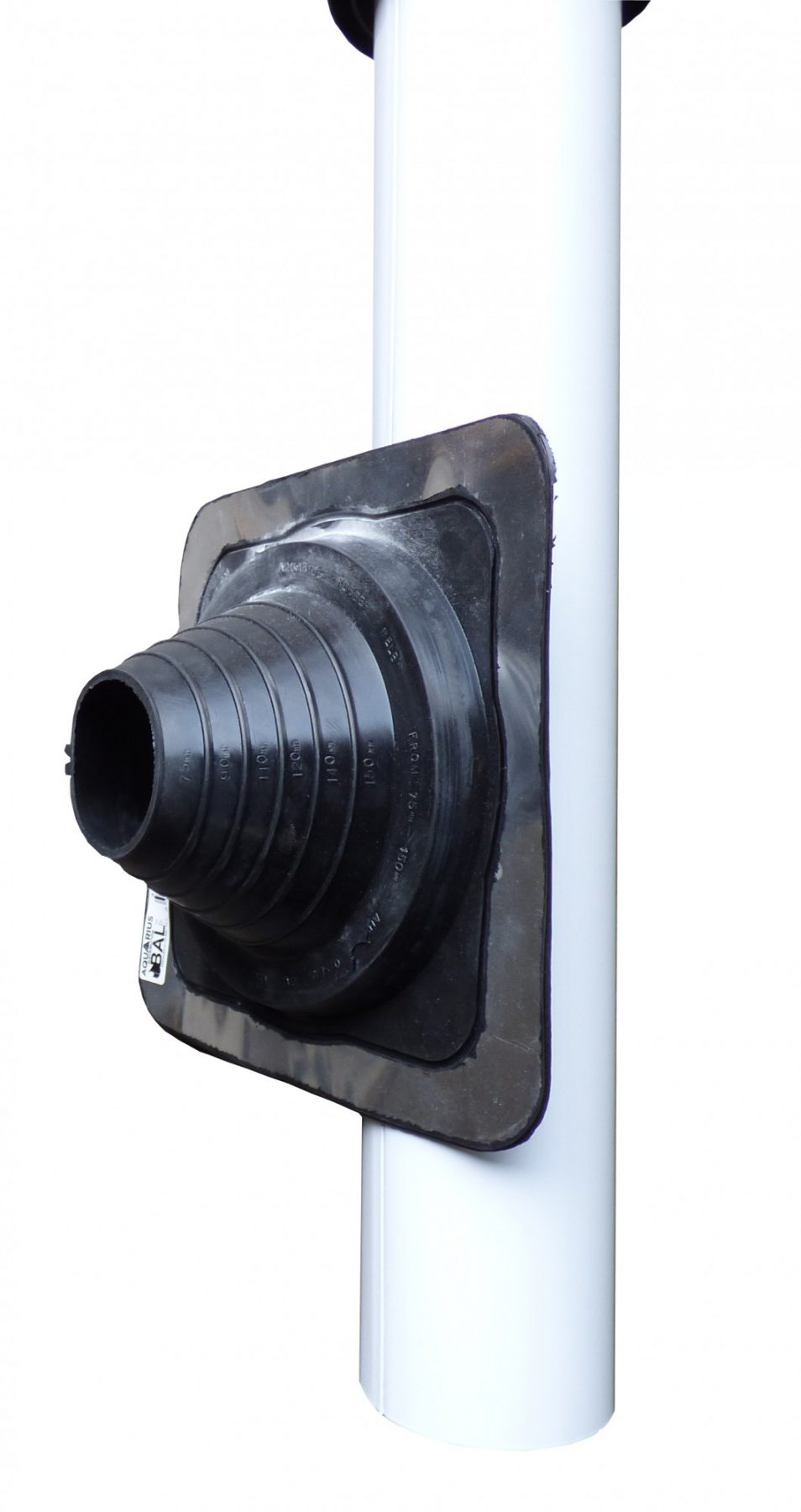 Flexibele EPDM dakdoorvoer met rubber manchet, instelbaar Ø 75/150 ...